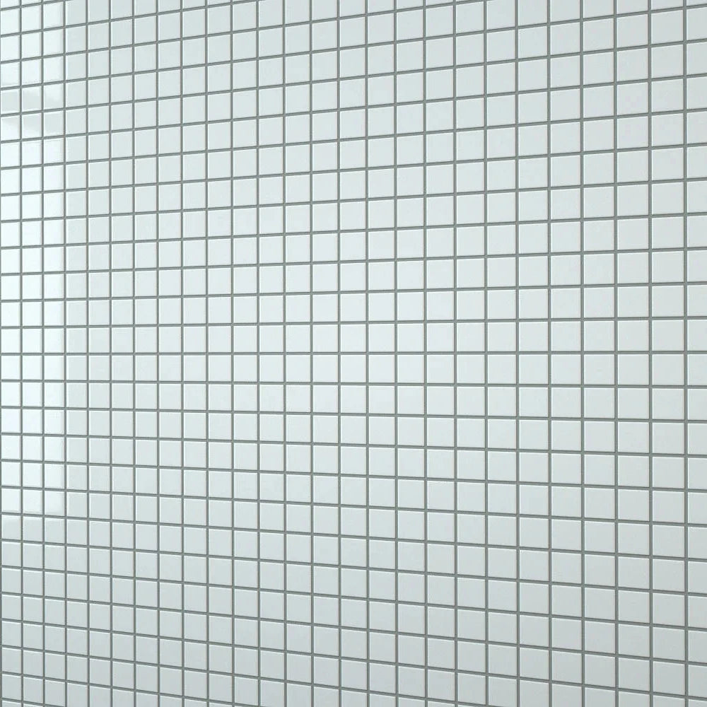 Reco Bathroom Panels - Mosaic Tile White – Puffin Bathrooms