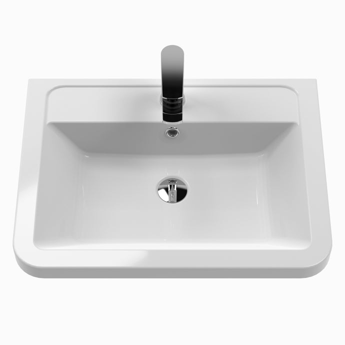 Satin Blue Modular Bathroom Furniture Range with Ceramic Basin – Puffin ...