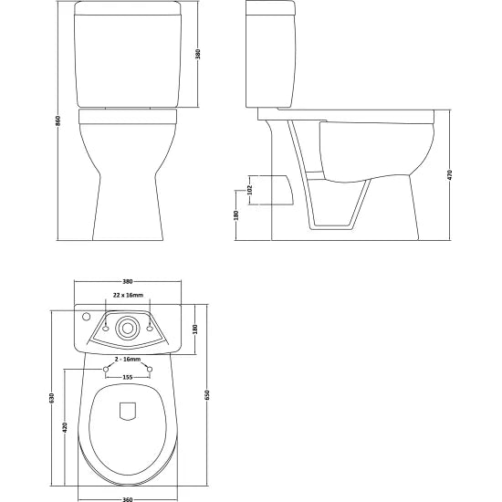 Doc M Pack Comfort Height Pan & Cistern NCS500 – Puffin Bathrooms