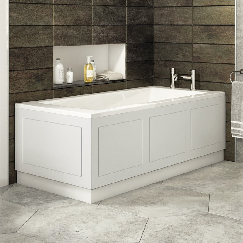 Halite White Shaker Style Waterproof Front Bath Panels – Puffin Bathrooms