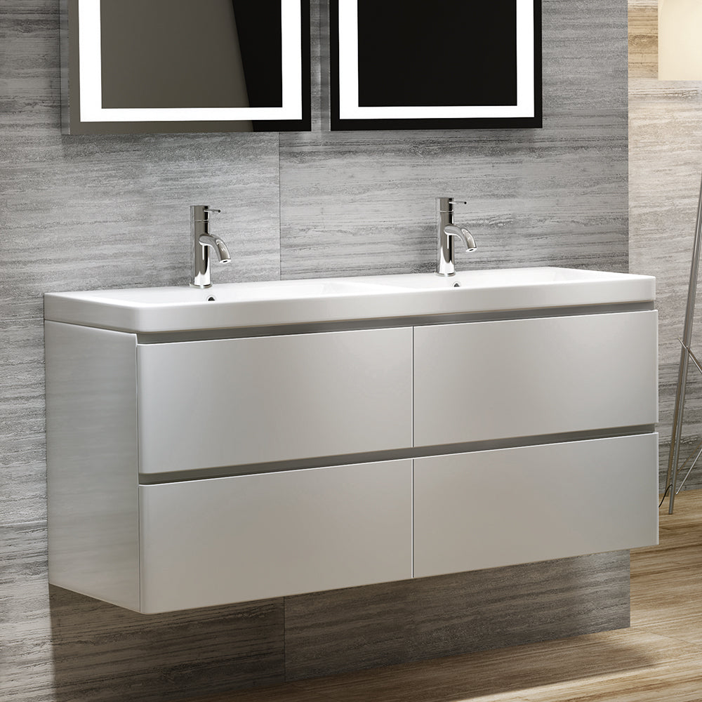Synergy Linea Wall Hung Bathroom Furniture includes basin – Puffin ...